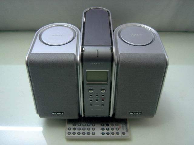 SONY MD/CD LAM-Z05 迷你台式音响 有原配遥控