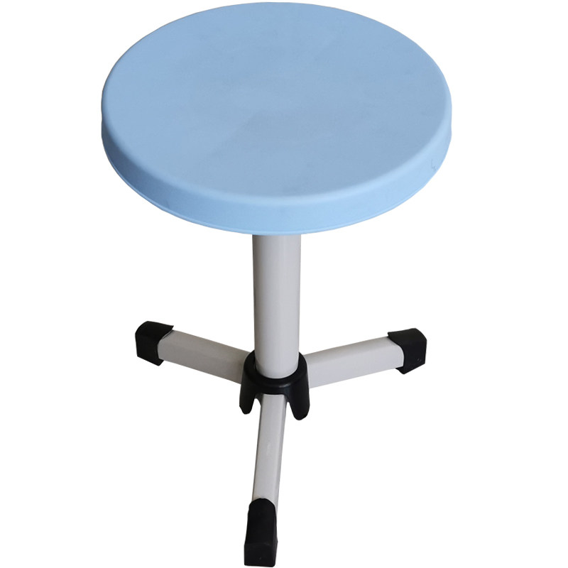 Laboratory student stool three-legged steel pipe round stool assembly ...