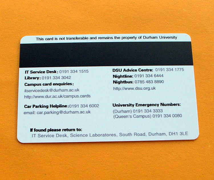 UK University student ID Durham University student Card Personalized ...