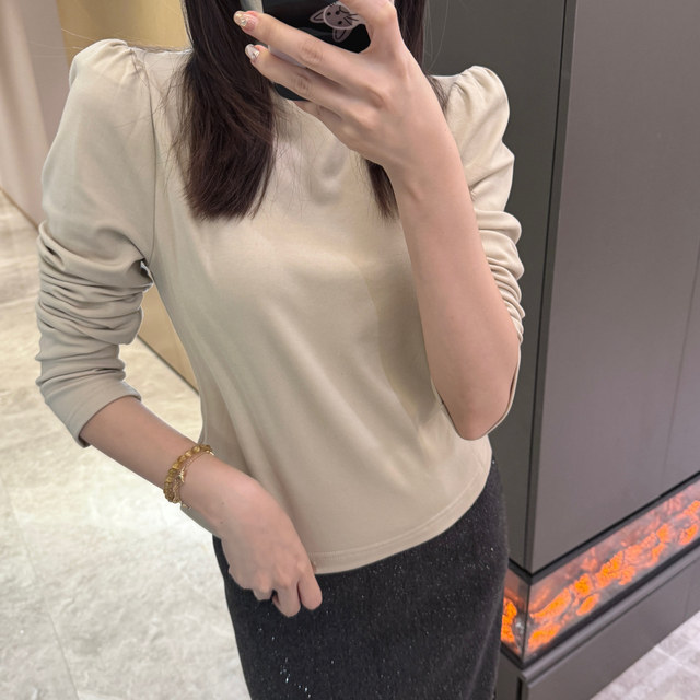 Chenzi CICY high-neck palace sleeve velvet inner layer with base and suspender new winter style 1.19