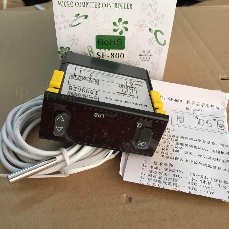 Купить Терморегулятор sf-800 尚方 海鲜池机组 雪柜温控器控制器 温控仪温度控制器out SF/800 в ...