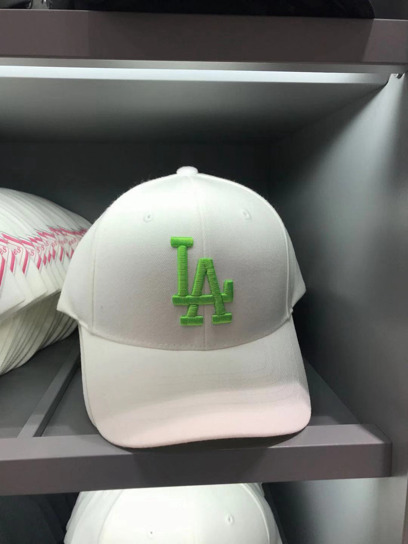 Korean MLB big logo embroidered unisex classic adjustable baseball cap ...