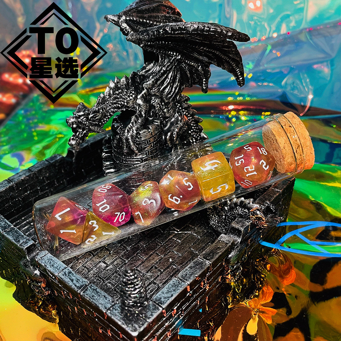 神奇药水树脂多20面骰子：COC桌游跑团TRPG克苏鲁色子，DND龙与地下城必备神器！-色子-淘宝百科网