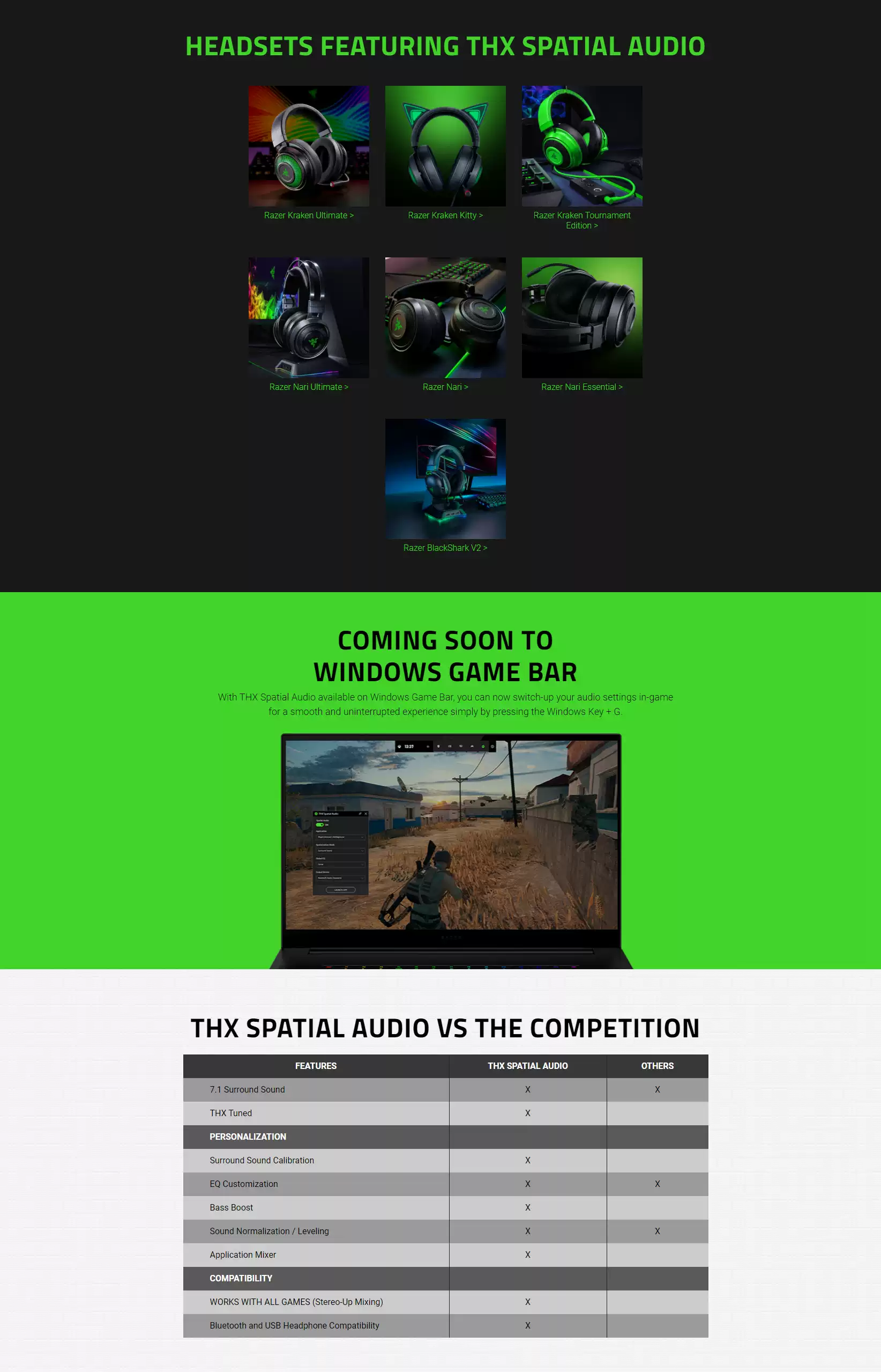 Razer/雷蛇 THX SPATIAL AUDIO 空间音效 7.1 环绕声 耳机 激活码