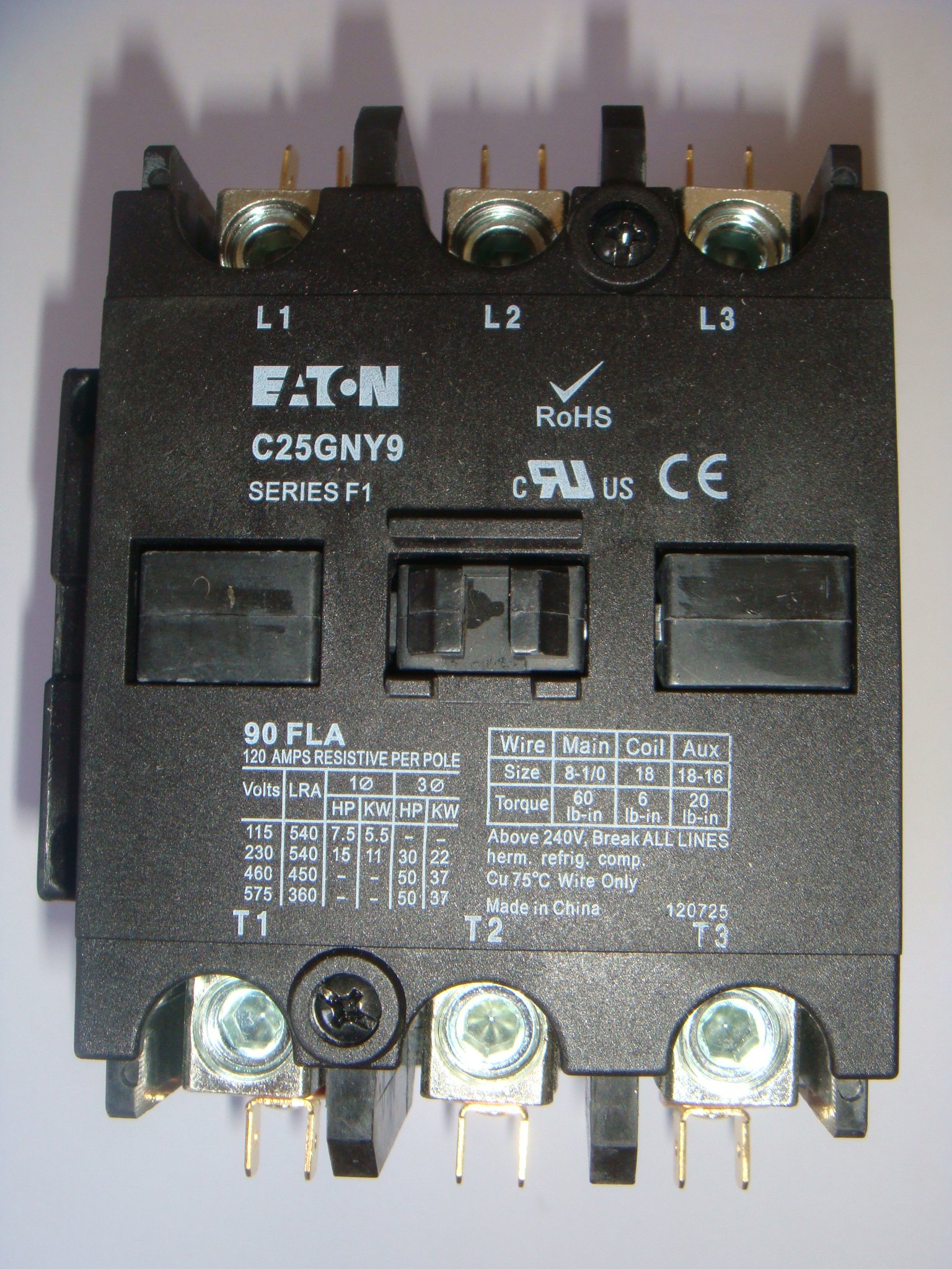 C25GNY9 Hypertherm HPR130XD Contactor 003139 MAXPro200 C25GNY8
