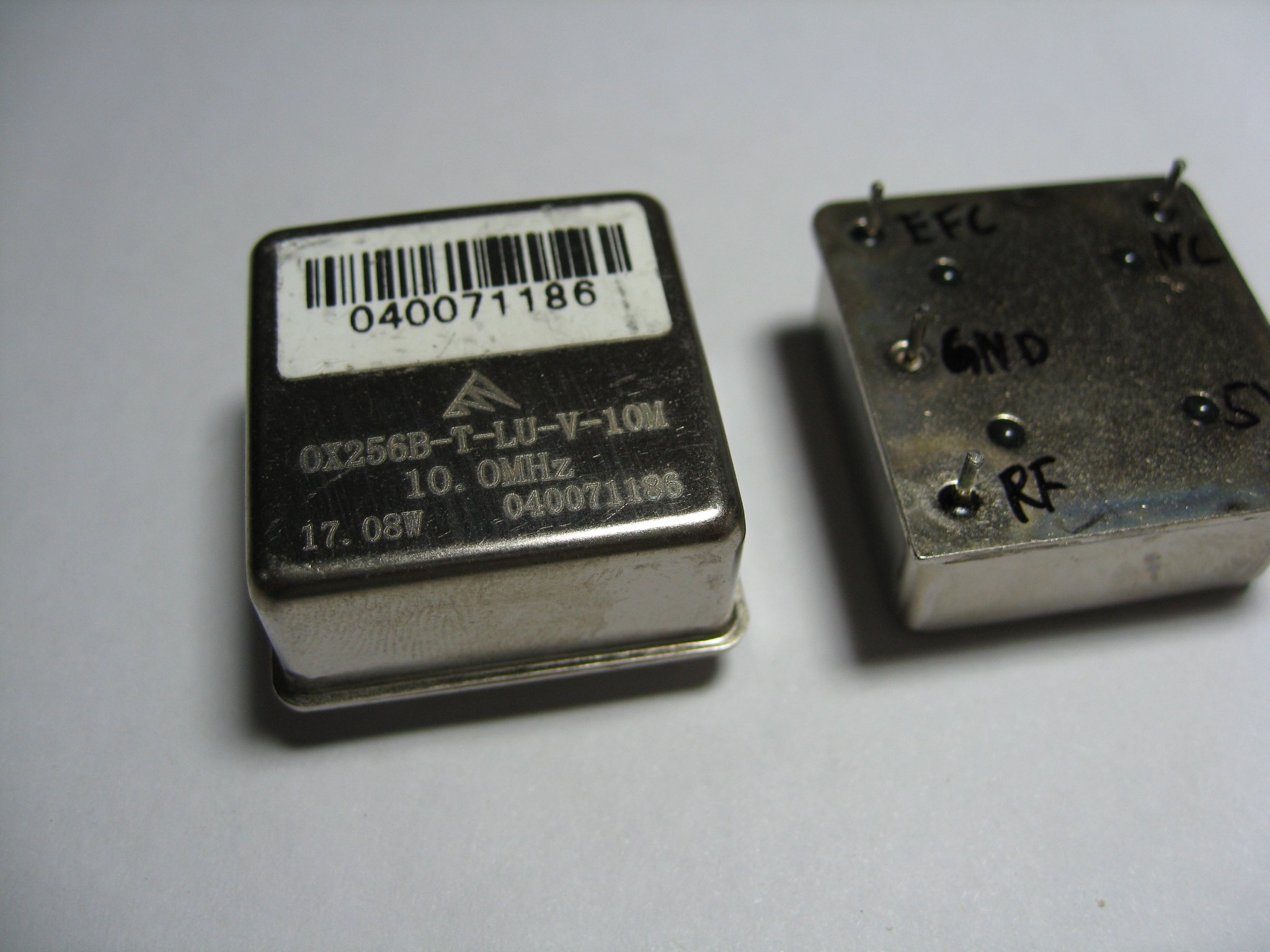 拆机件 13所 OX256B-T-LU-V-10M OCXO 10MHZ 恒温晶振 5V 17年产