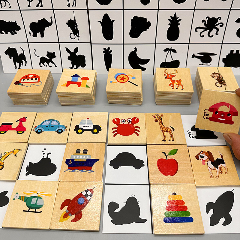 Montessori early education shadow matching game: the secret weapon to ...