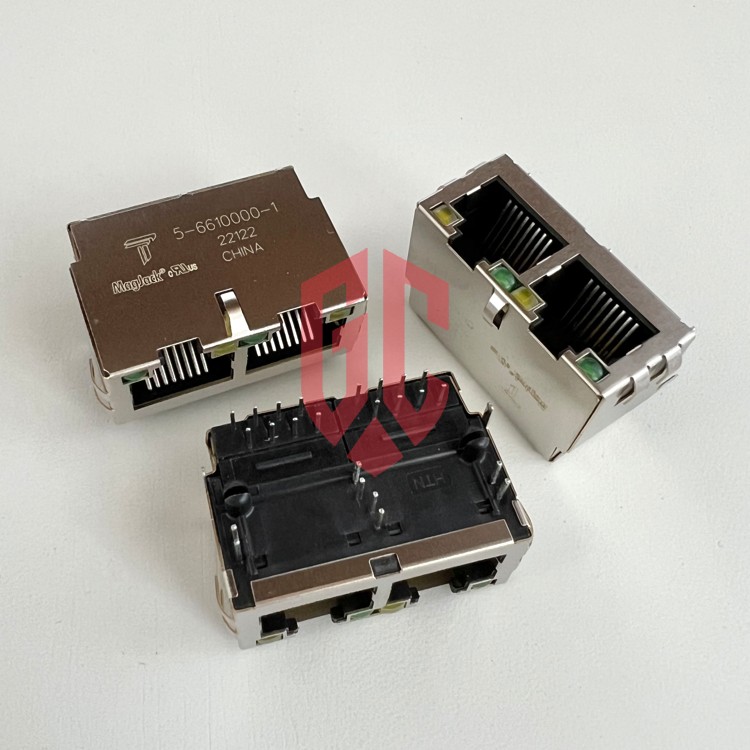 原装TRP Connector RJ-45连接器 带LED指示灯 16POS端子 2.54mm间距大陆产