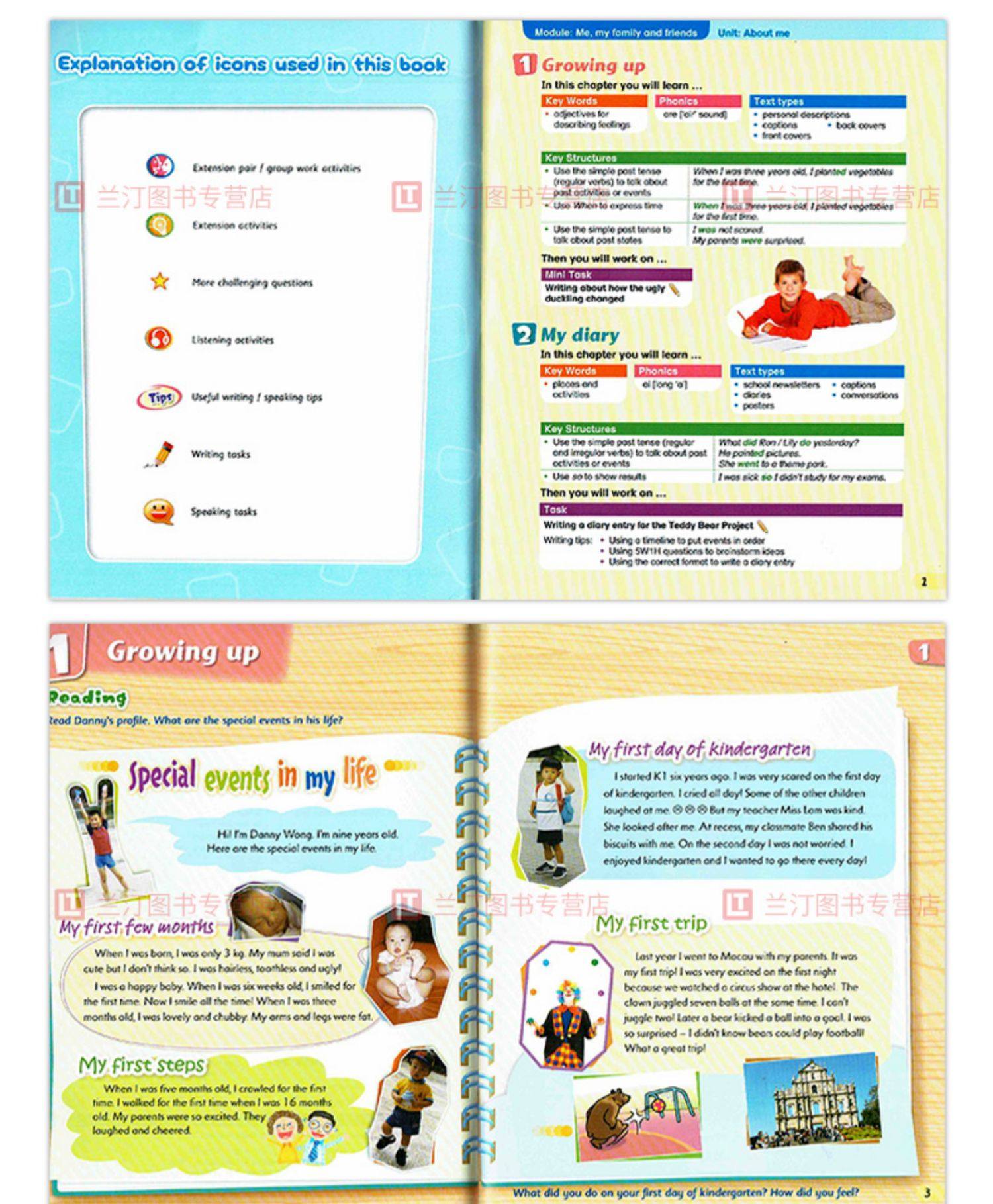 培生新版香港朗文小学英语教材Primary Longman Express 3B课本练习册全套五本第二版朗文快车PLE原版少儿英语哒哒哒英语 ...