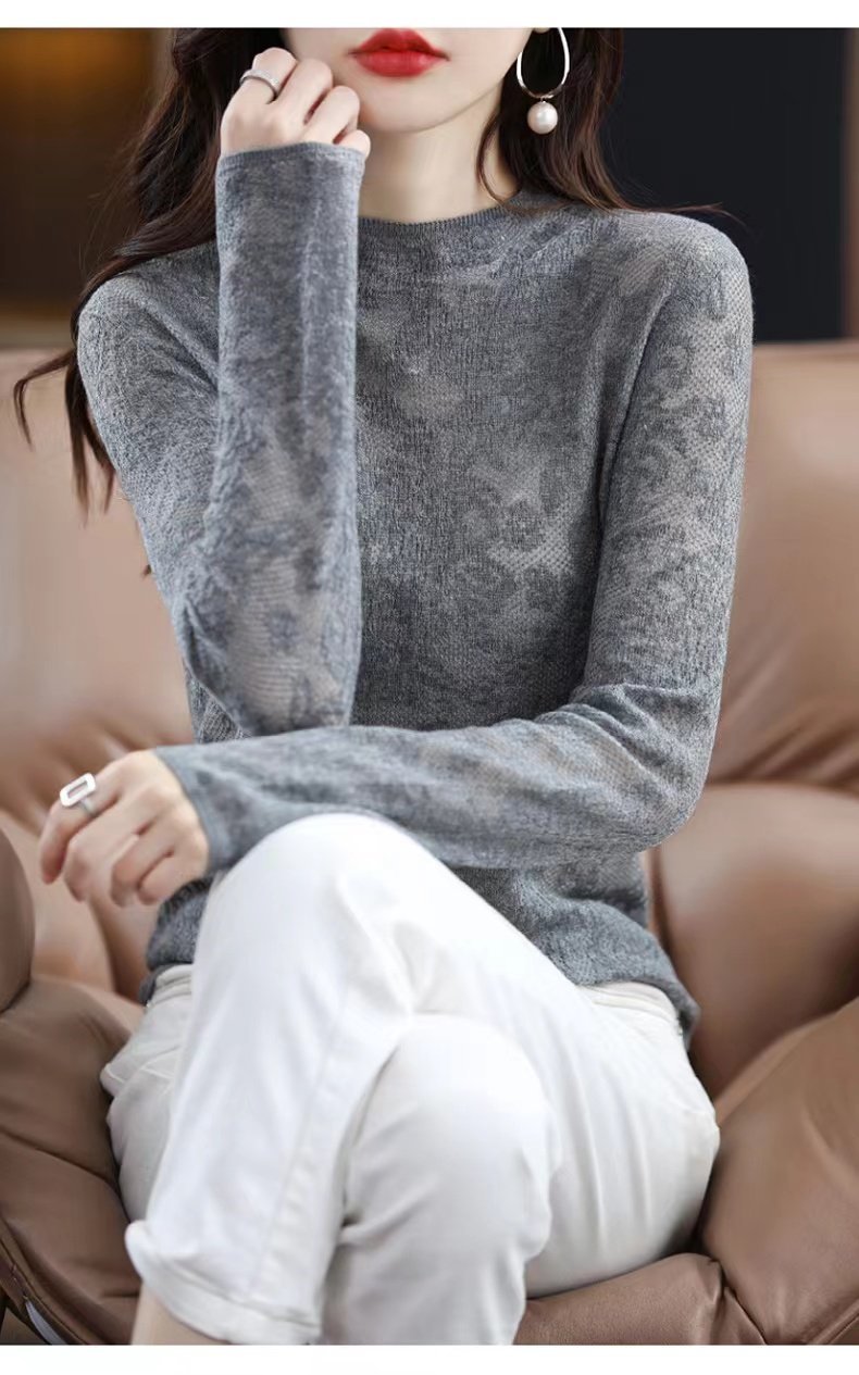 Fall and winter fashion favorites 100% premium embroidered wool sweater ...