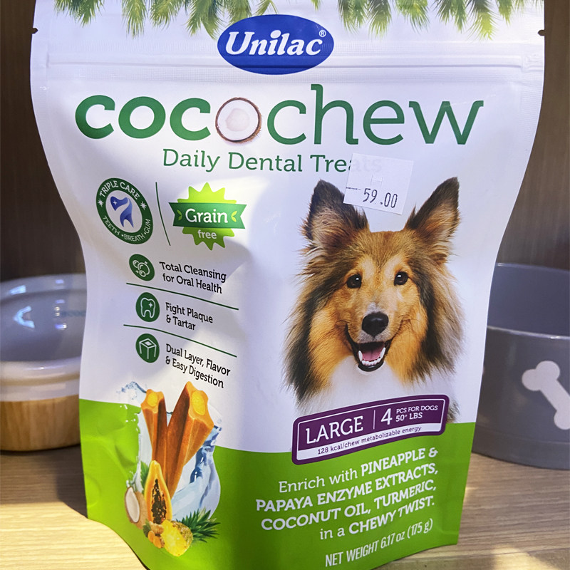 香港代购 unilac洁齿棒cocochew：🐾狗狗的天然零食，牙齿清洁好帮手！🎉-狗磨牙棒-淘宝好物网