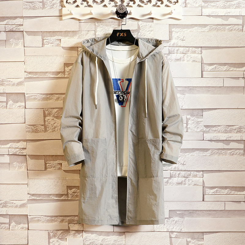 Men's mid-length trench coat - sun protection outerwear! a summer ...