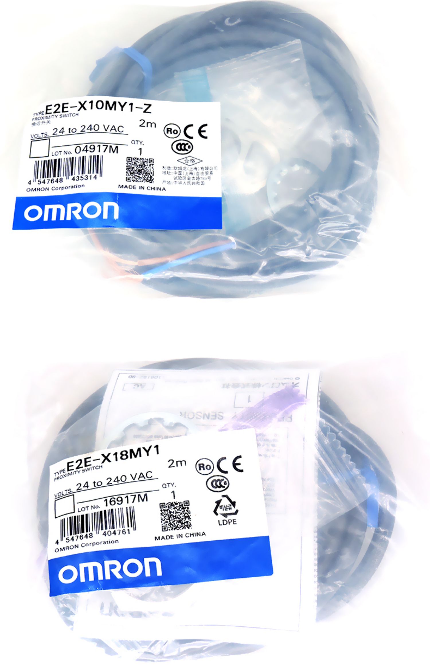 原装欧姆龙接近开关交流220V传感器E2E-X2Y1-X5MY1 X10-X18MY1一Z-阿里巴巴