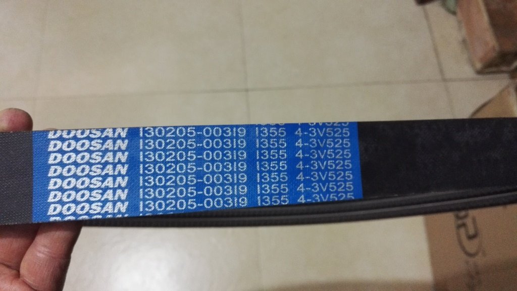 Doosan Daewoo generator parts 130205 00319 Fan belt DP222LE DP180
