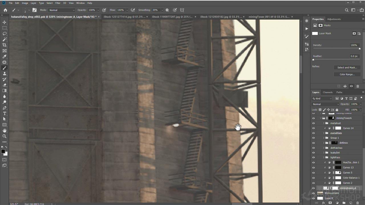 中英文字幕-Blender/Nuke/PS电影级绘景MP场景合成教程 The Gnomon Workshop - Cinematic ...