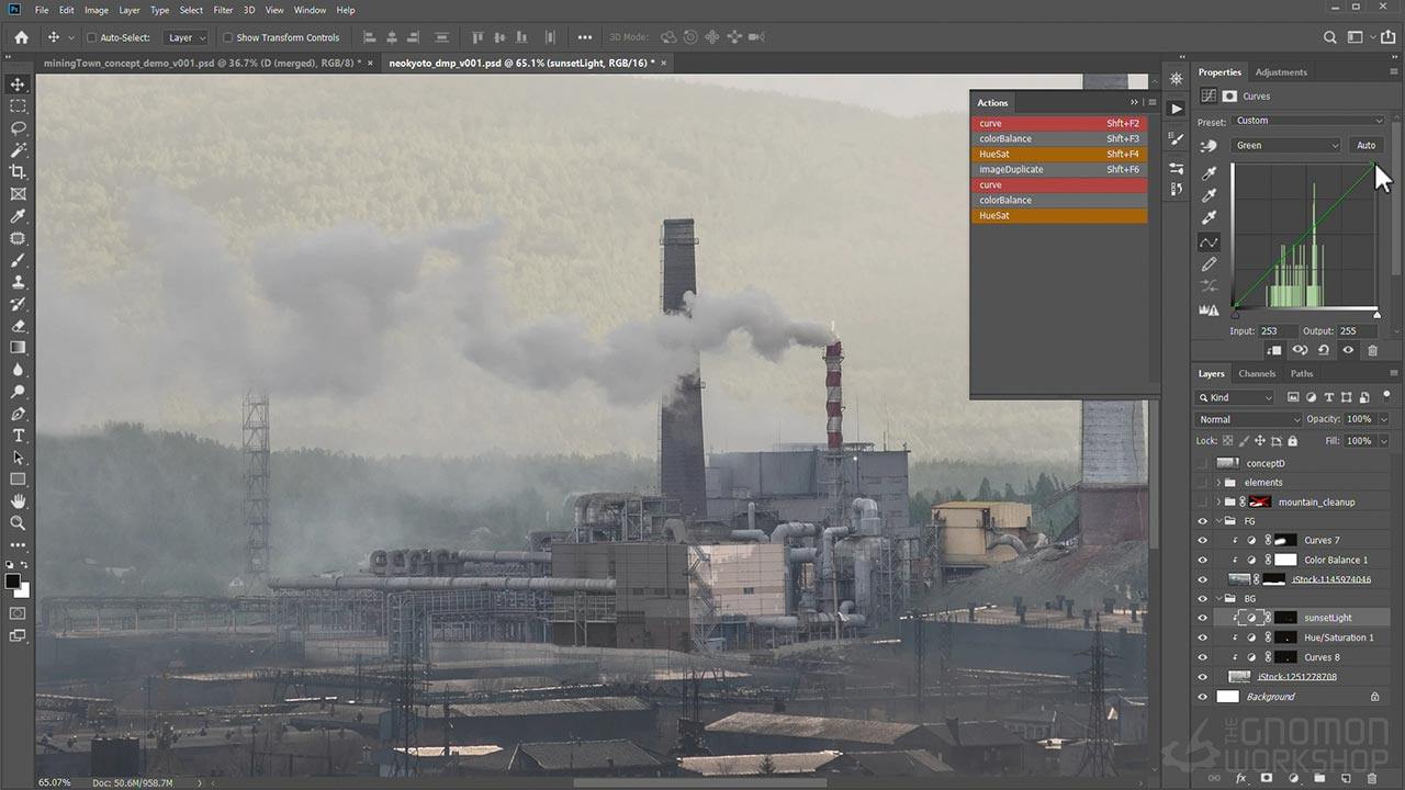 中英文字幕-Blender/Nuke/PS电影级绘景MP场景合成教程 The Gnomon Workshop - Cinematic ...