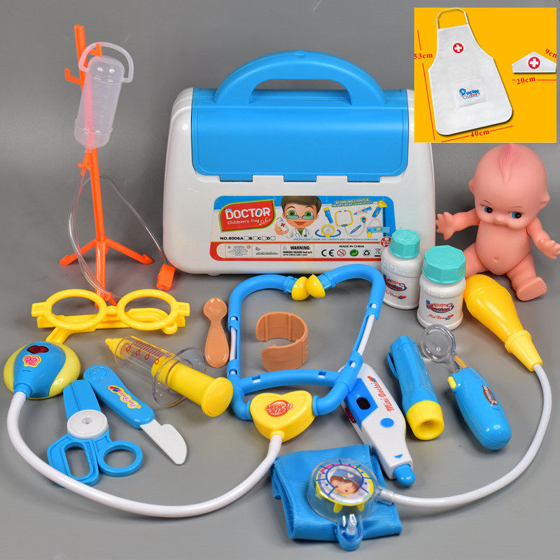 Buy Family role-playing child Doctor girl toy set injection stethoscope ...