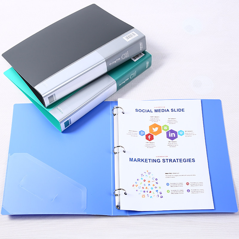 [USD 7.70] Deli Triple Hole Folder 5384 Loose Paper A4 Paper 3 Hole ...