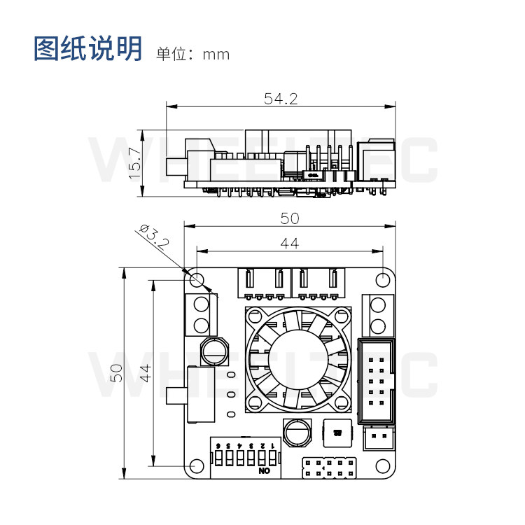 双路步进电机驱动模块D36A散热风扇防反接3.3V短路保护5V稳压输出/京博航/_北京博航恒业科技有限公司--淘IC