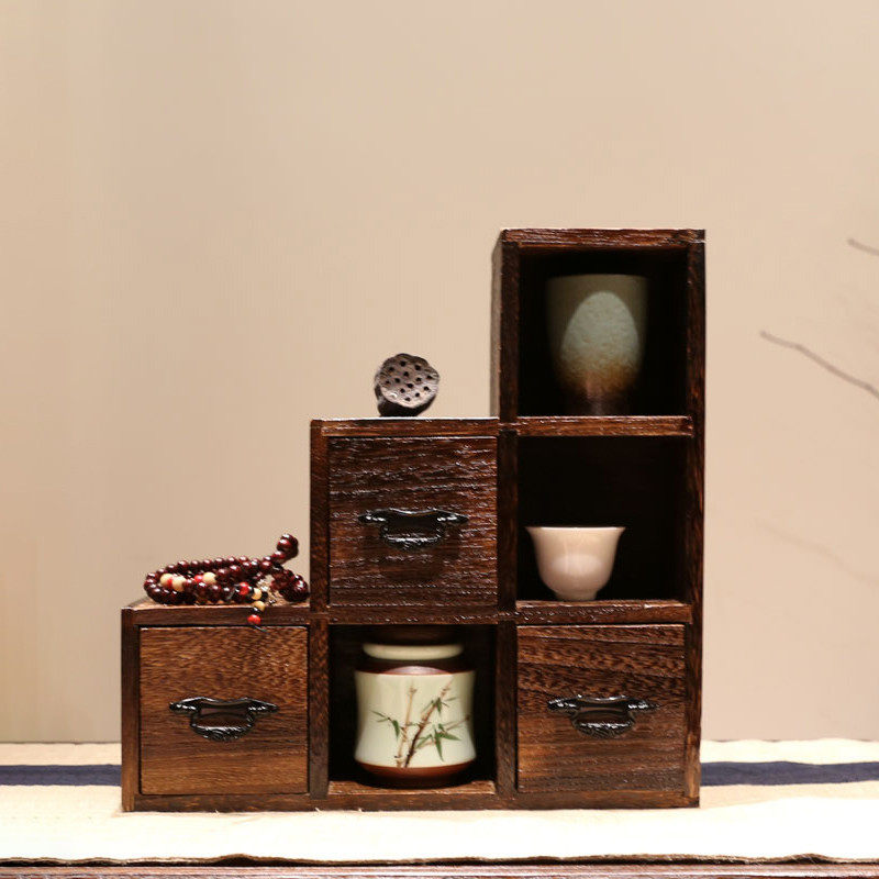 [USD 42.23] Japanese Solid Wood Tuobao Pavilion Antique Tea Ceremony ...