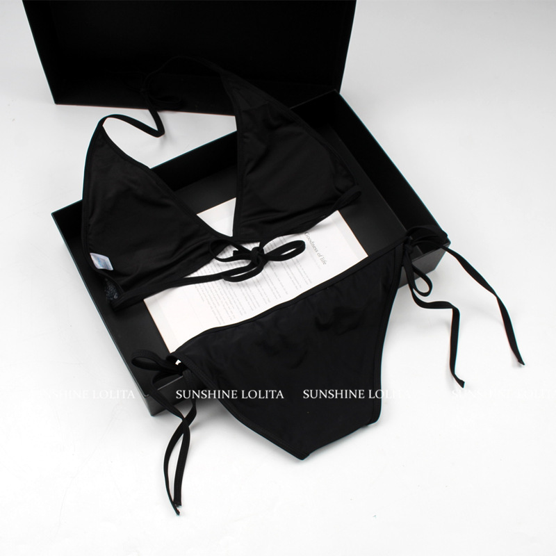 Korean net red sexy big breasts swimsuit women's three-point bikini ...