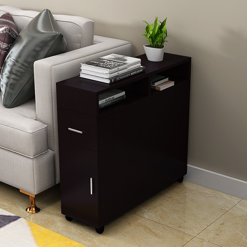 沙发边柜夹缝置物柜怎么选？窄小空间也能秒变收纳高手！-角柜-淘宝百科网