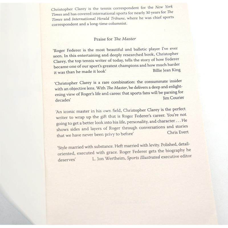 The Master: Roger Federer的辉煌职业生涯，英文原版值得收藏吗？-人文社科类原版书-淘宝好物网