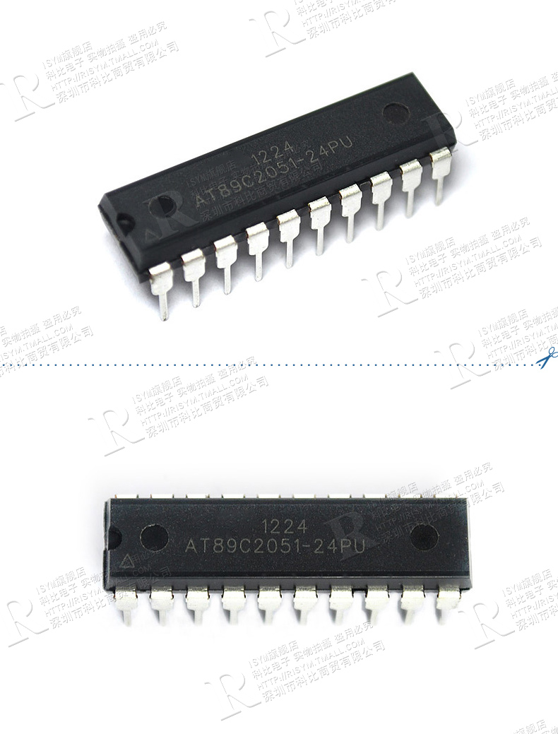 [市场动态]AT89C2051-24PU 单片机 直插 封装DIP20 ic芯片