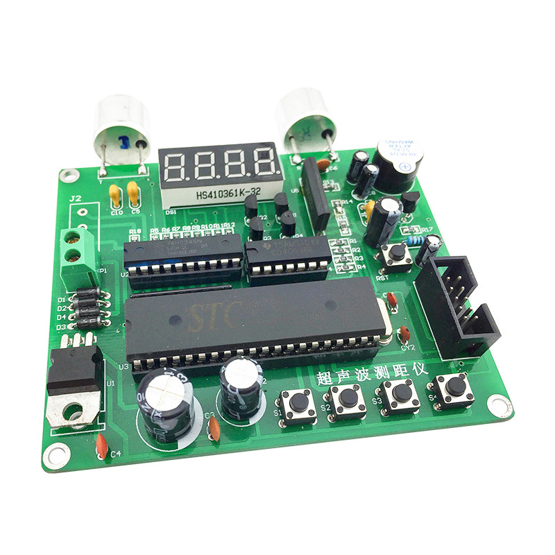 Ultrasonic Rangefinder Circuit Board Making DIY Kit 51 Single Chip ...