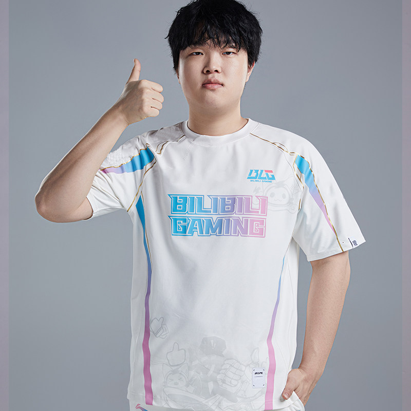 BLG 2025短袖T恤 LPL战队ELK同款 BIN夏季青春风赛季周边衣服