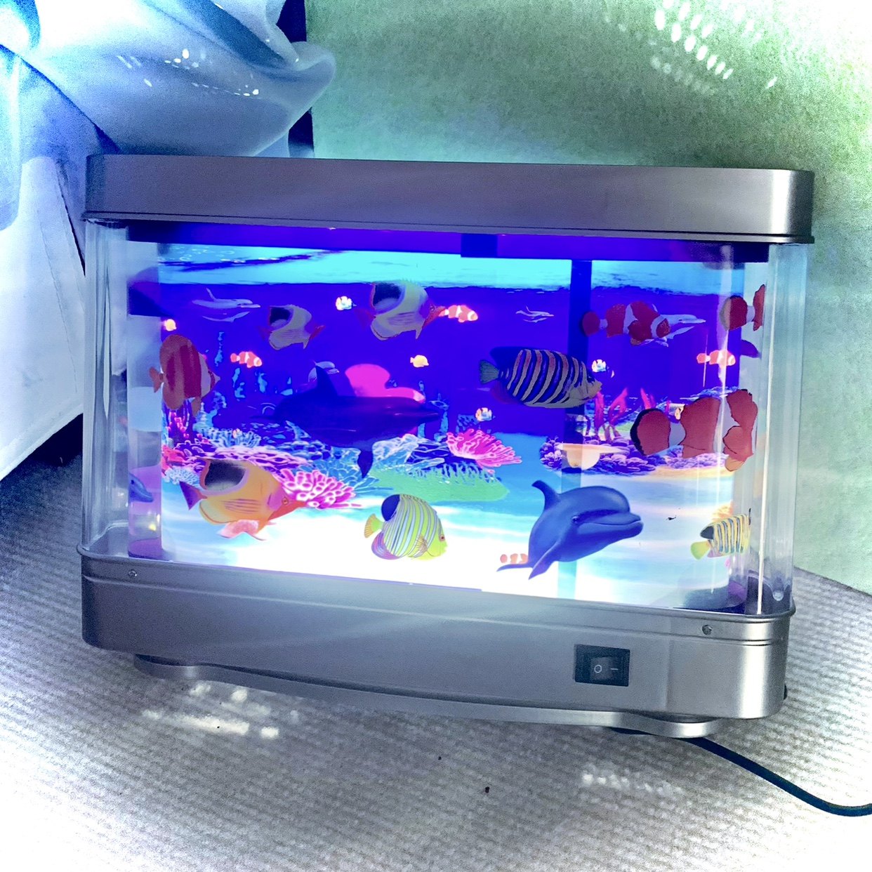 Led Yaya Fish Tank Simulation Fish Tank Landscaping Mini Aquarium ...