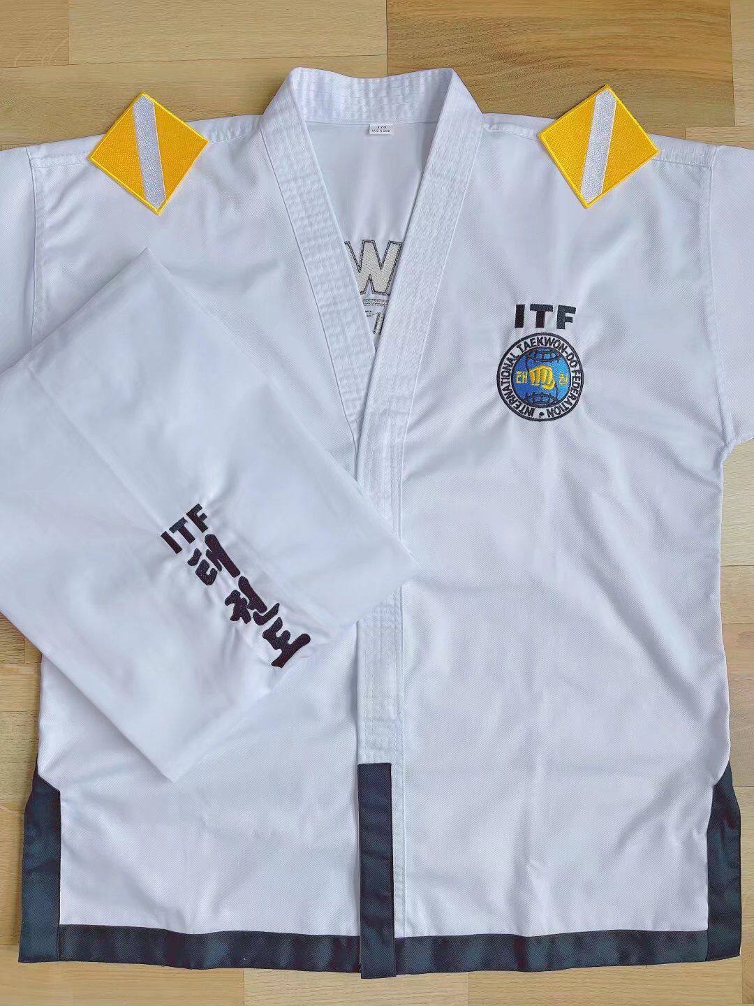 🌟 Ideal for taekwondo enthusiasts 🌟 Hanlang martial arts itf dan uniform