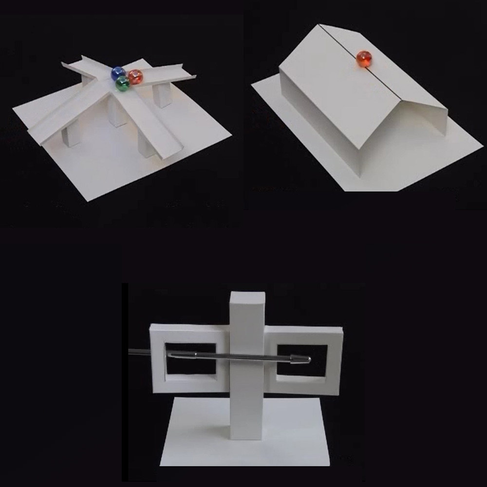 New anti-gravity bridge rooftop spikes handmade diy 3d paper model: 3 ...