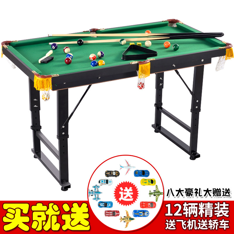 Children's pool table large black 8 home folding snooker standard adult ...