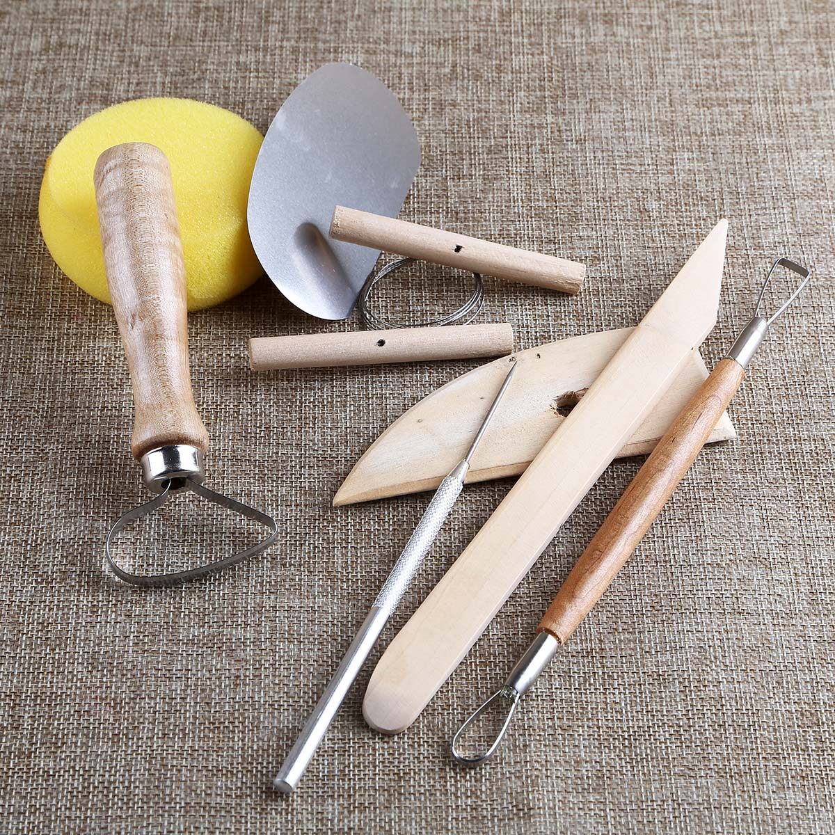 [USD 8.35] Fabiano Mud Tools 8 Piece Set Mud Knife Pottery Tool Soft ...