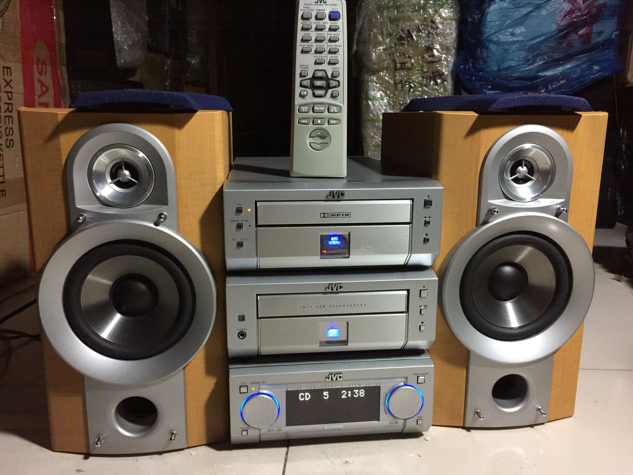 成色如新JVC UX-G6 4分体音响：音质与颜值并存的宝藏音响，你值得拥有！-组合音响-淘宝百科网