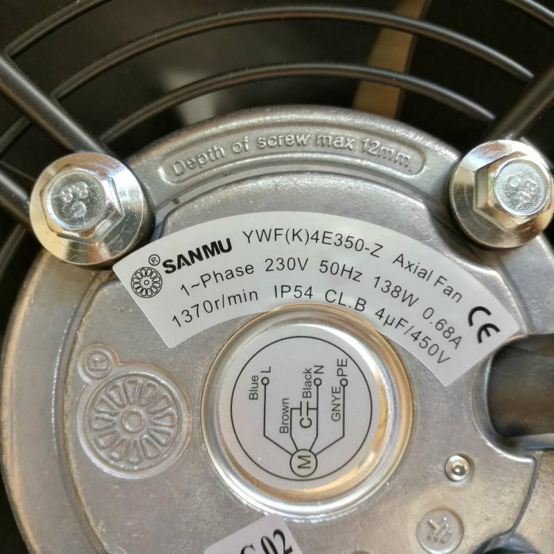 Sanmu outer rotor axial flow fan SANMU YWF (K)4E350-Z cold storage fan ...