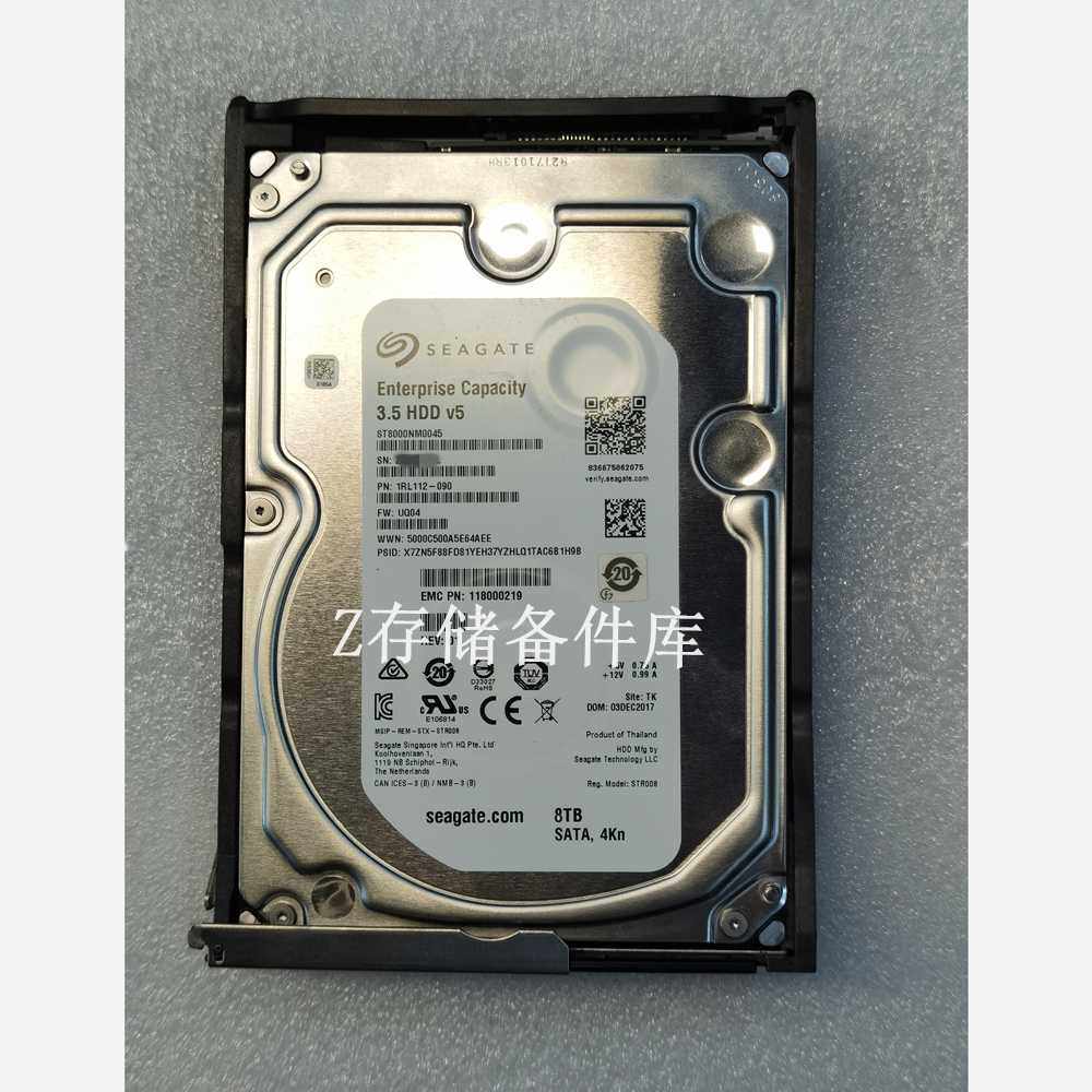 118000219 EMC Isilon A200 H400 H500 8TB SATA硬碟 005032999