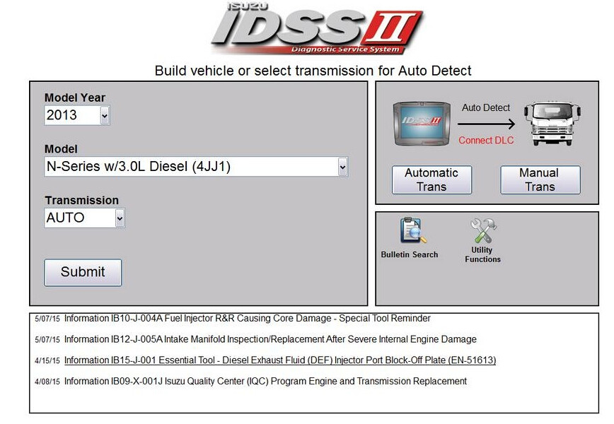 Isuzu idss interface module - lodgoods