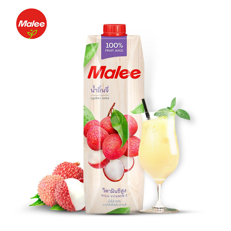 泰国进口Malee玛丽荔枝汁1L*6瓶：夏日解渴神器，0脂肪网红水果果汁饮料整箱饮品👑🍹-纯果蔬汁-淘宝百科网