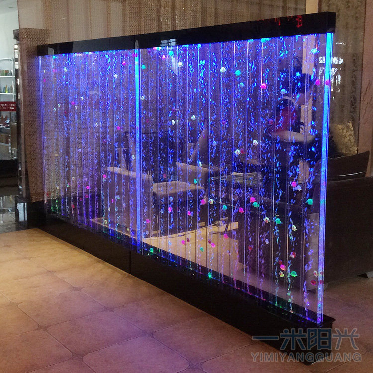 Water curtain wall Water flow wall bubble water dance large acrylic ...