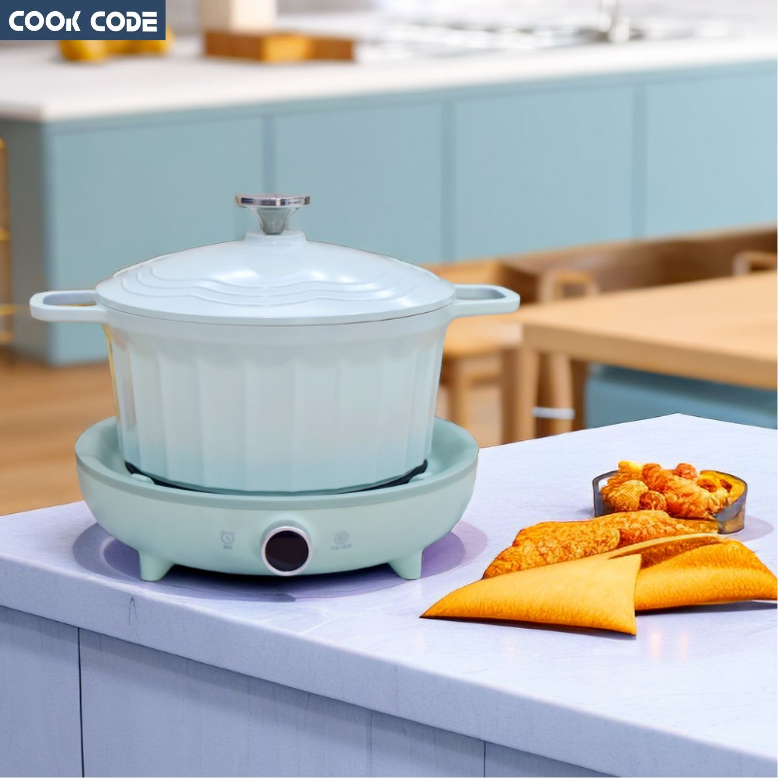 艾贝厨COOK CODE家用预约多功能火锅炖煮黑晶自动节能智能小型炉-Taobao Malaysia