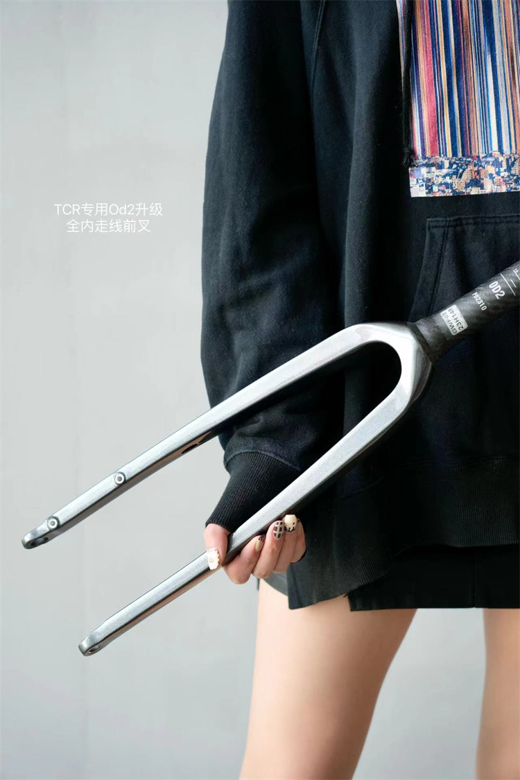 捷安特TCR改全內走前叉 OD2頭管 前叉帶吊芯 重380g-Taobao