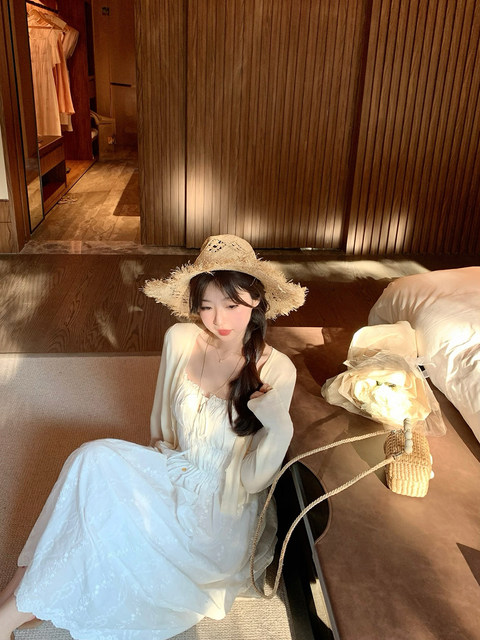 Zhao Baoni Pure first love cotton embroidery/chiffon floral dress for ...