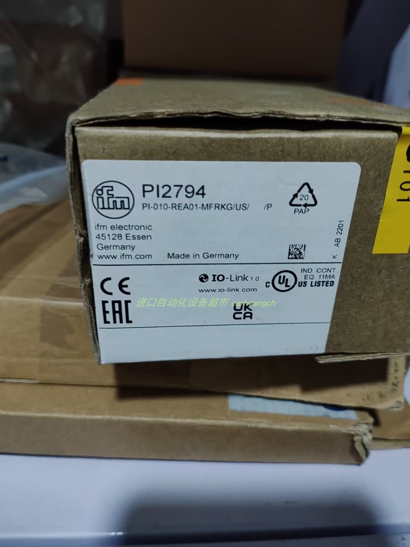 IFM传感器PI2794 易福门原装IB0111 工业传感器IB-2020ZABOA