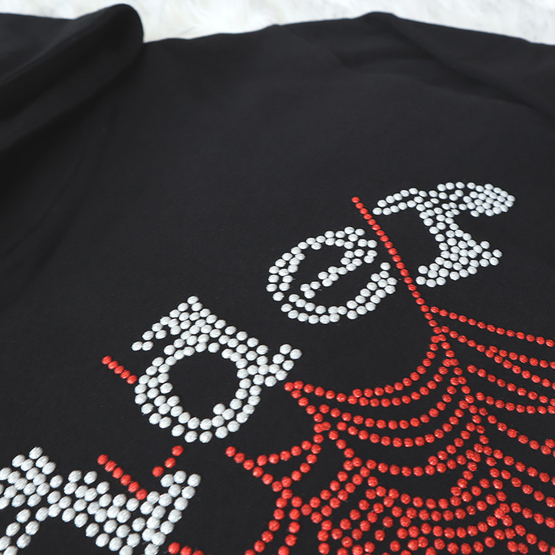 Spider Worldwide Sp5der Worldwide Clothing Spider Red Web Hoodie Black