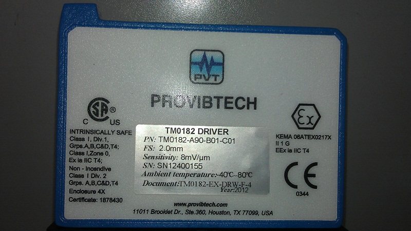 美国派利斯ProvibTech涡流传感器前置器,TM0182-A90-B01-C01[品牌 价格 图片 报价]-易卖工控网