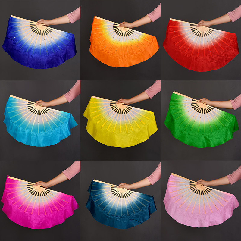 Silk dance fan double-sided adult classical dance jiaozhou yangko ...