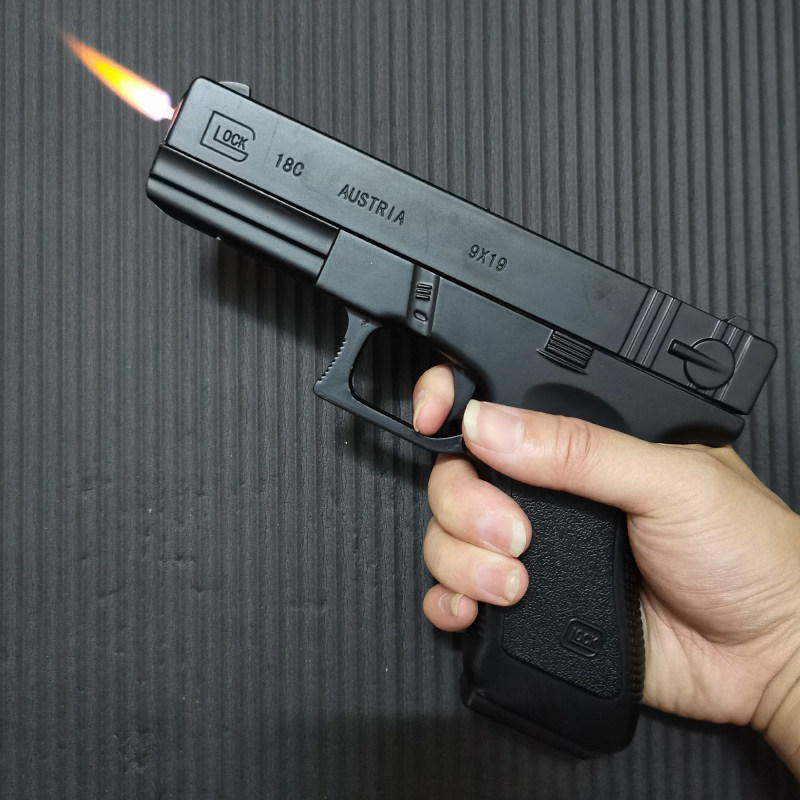 Glock creative 18 metal military model collection inflatable windproof ...