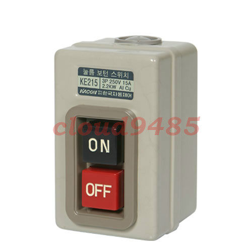 South Korean Kaikun KACON power escort button switch KE-215 3P 15A ...